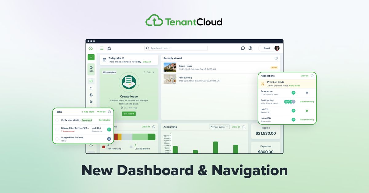 TenantCloud Dashboard Navigation Updates: What You Need to Know